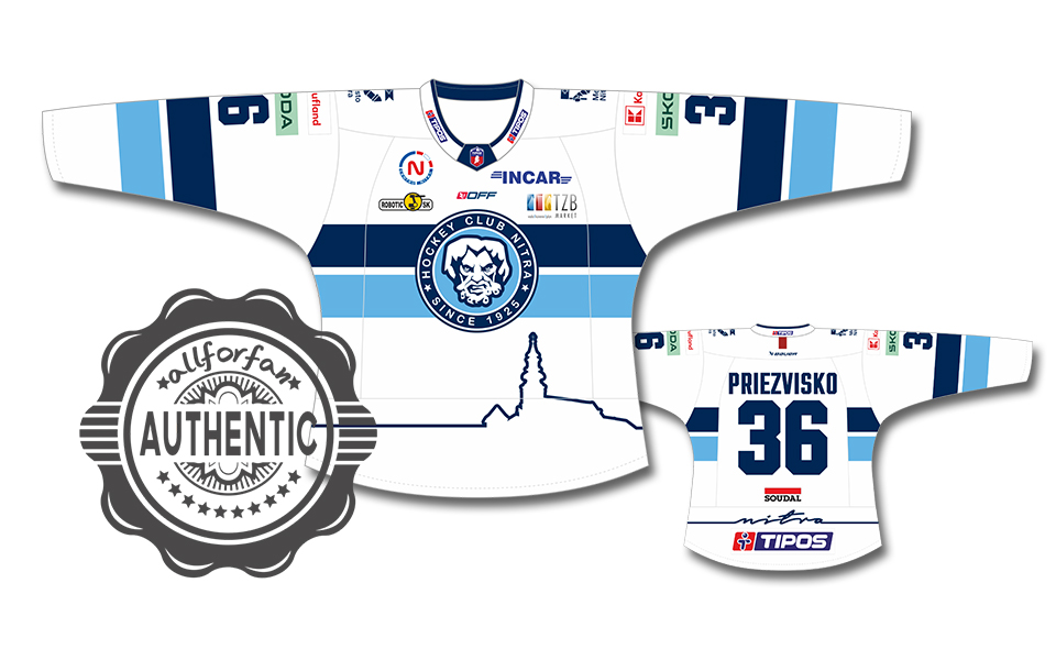 HK Nitra dres AUTHENTIC svetlý 2023/2024 - unisex - Fanshop AllForFan.com